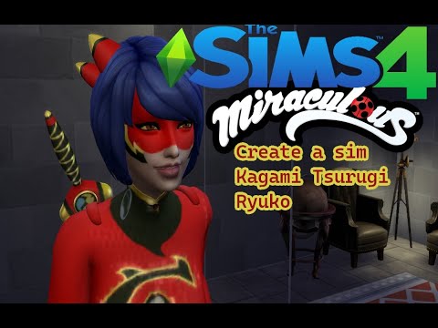 Sims 4 CAS Kagami Tsurugi/Ryuko (MLB) - YouTube