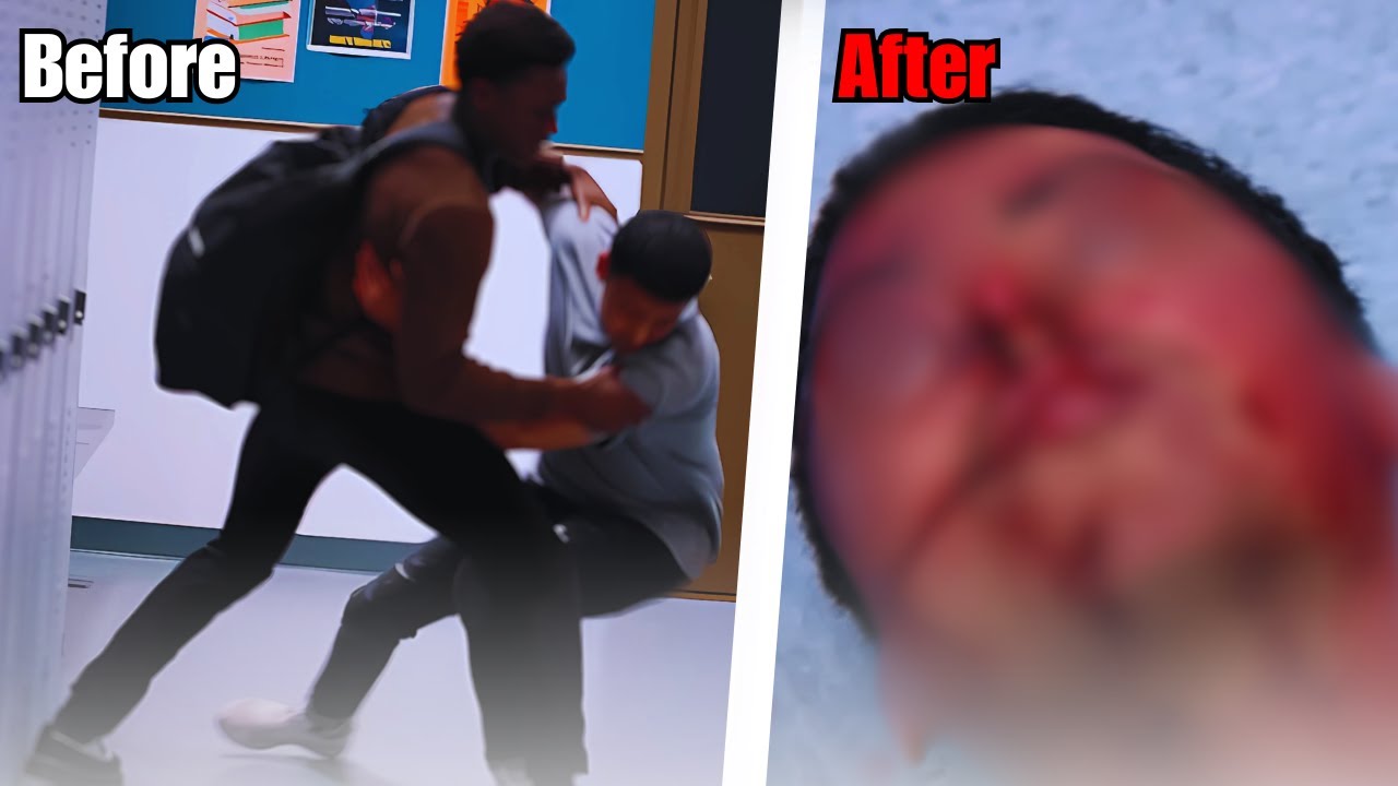 miserable student beats up bully for disrespecting his father! - YouTube