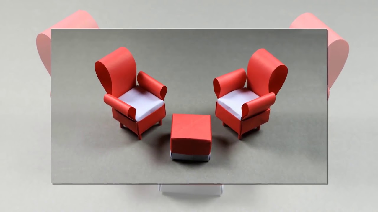 How to make a paper sofa (very easy) - YouTube