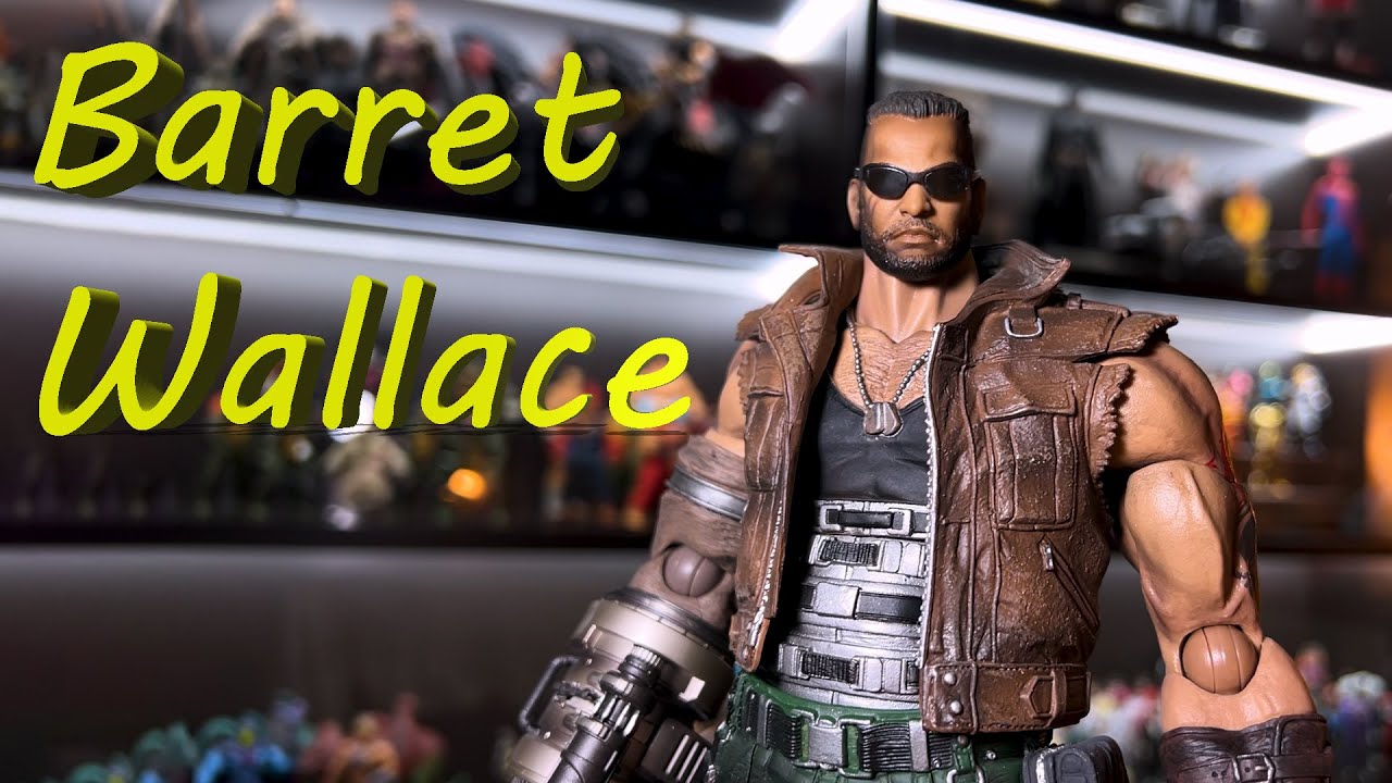 FINAL FANTASY VII REMAKE PLAY ARTS KAI ACTION FIGURE - BARRET WALLACE VER. 2 - YouTube