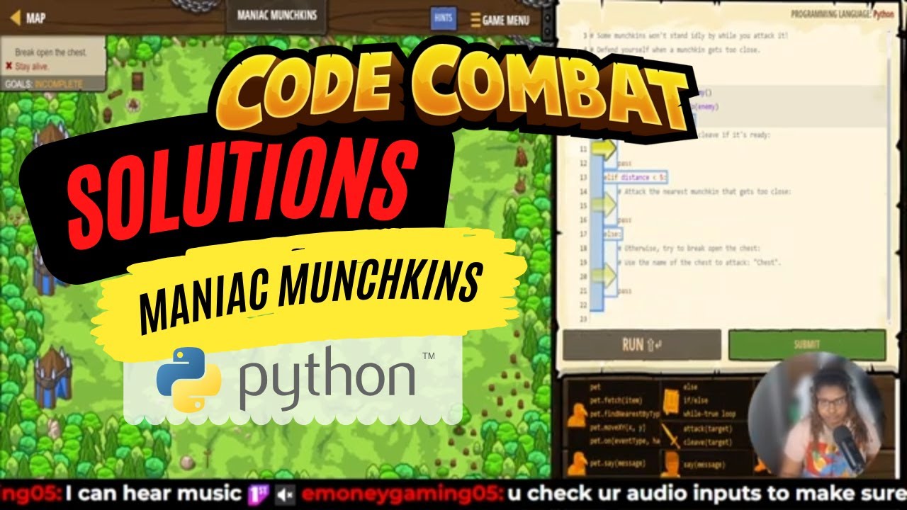 CodeCombat Python | Maniac Munchkins - YouTube