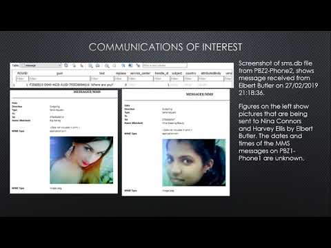 NFI Component 1 Operation Bumblebee evidence presentation