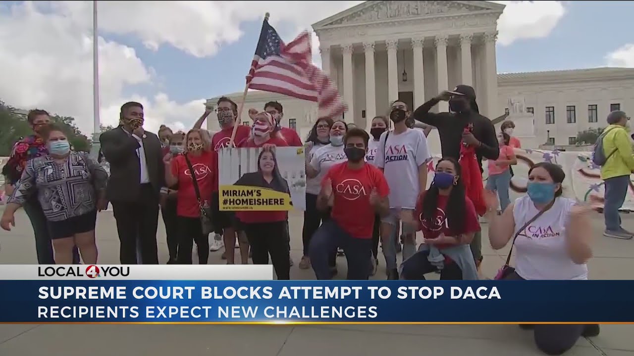 Supreme Court blocks attempt to stop DACA - YouTube