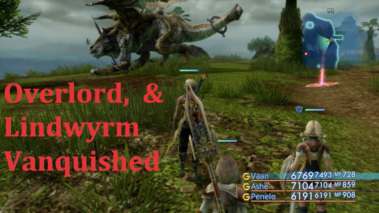 Final Fantasy XII The Zodiac Age Overpowered #23 (Overlord, & Lindwyrm ...