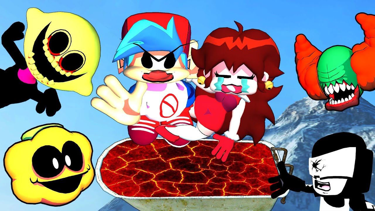 FNF (Friday Night Funkin') Ragdoll in Garry's mod ep.26 Whitty,Monster ...