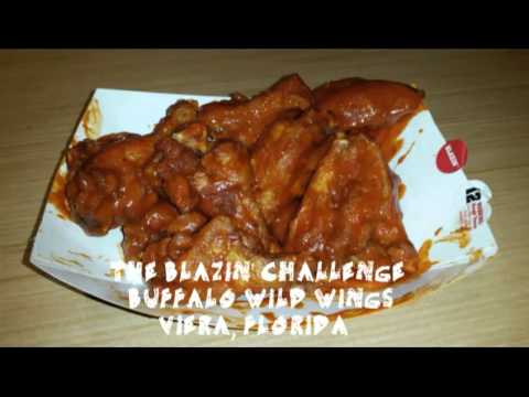 Blazin' Challenge at Buffalo Wild Wings Viera, Fl - YouTube