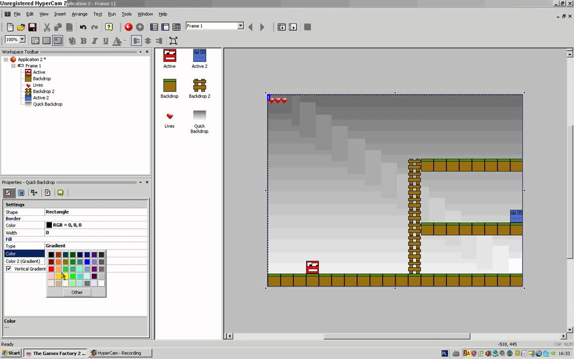 Jak zrobić gre Przygodową w programie The Games Factory 2 cz1. - YouTube