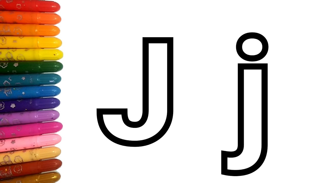 Alphabet drawing J to j easy - Abc Song - Learn for Kids - YouTube