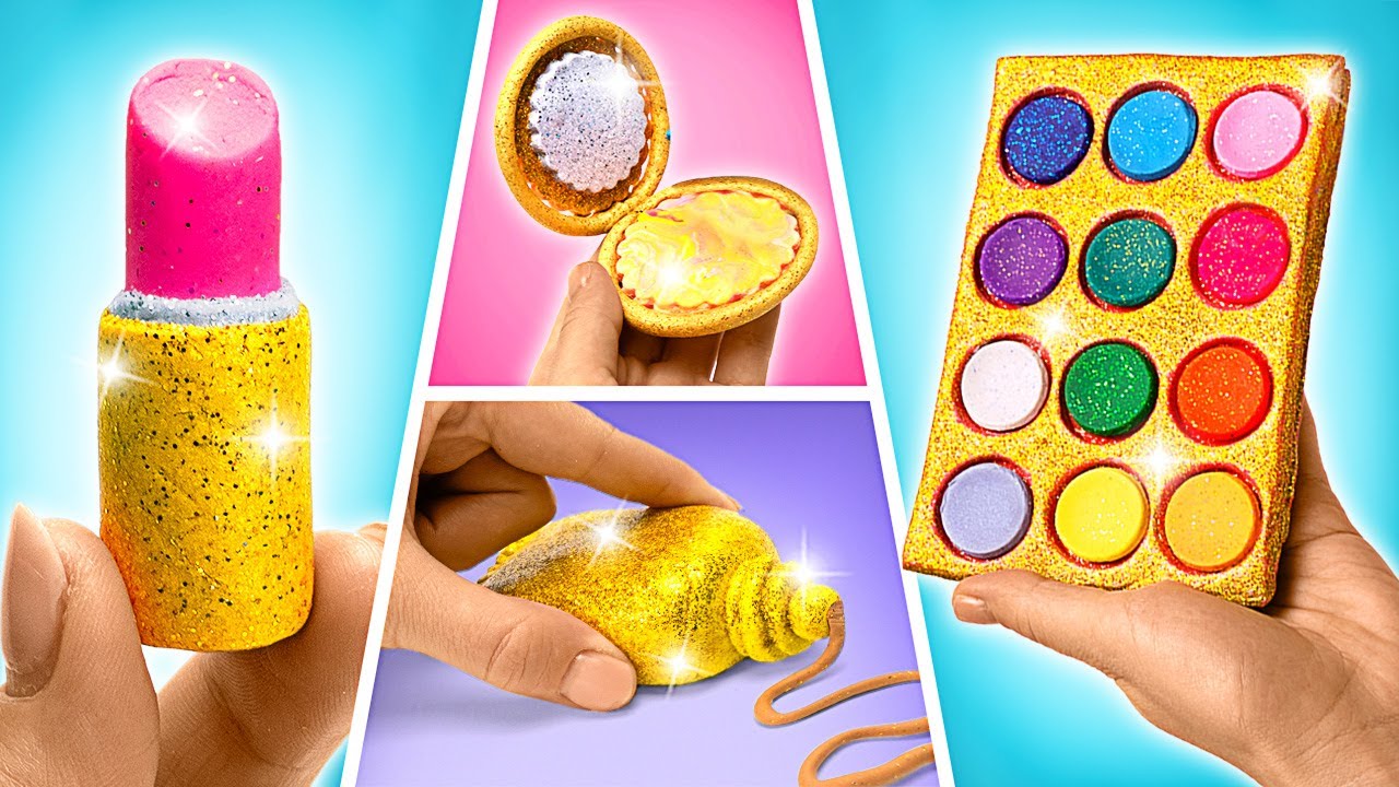 Makeup Fiasco Becomes Play-Doh Fun💄 | Glittery DIY for Kids by Slick ...