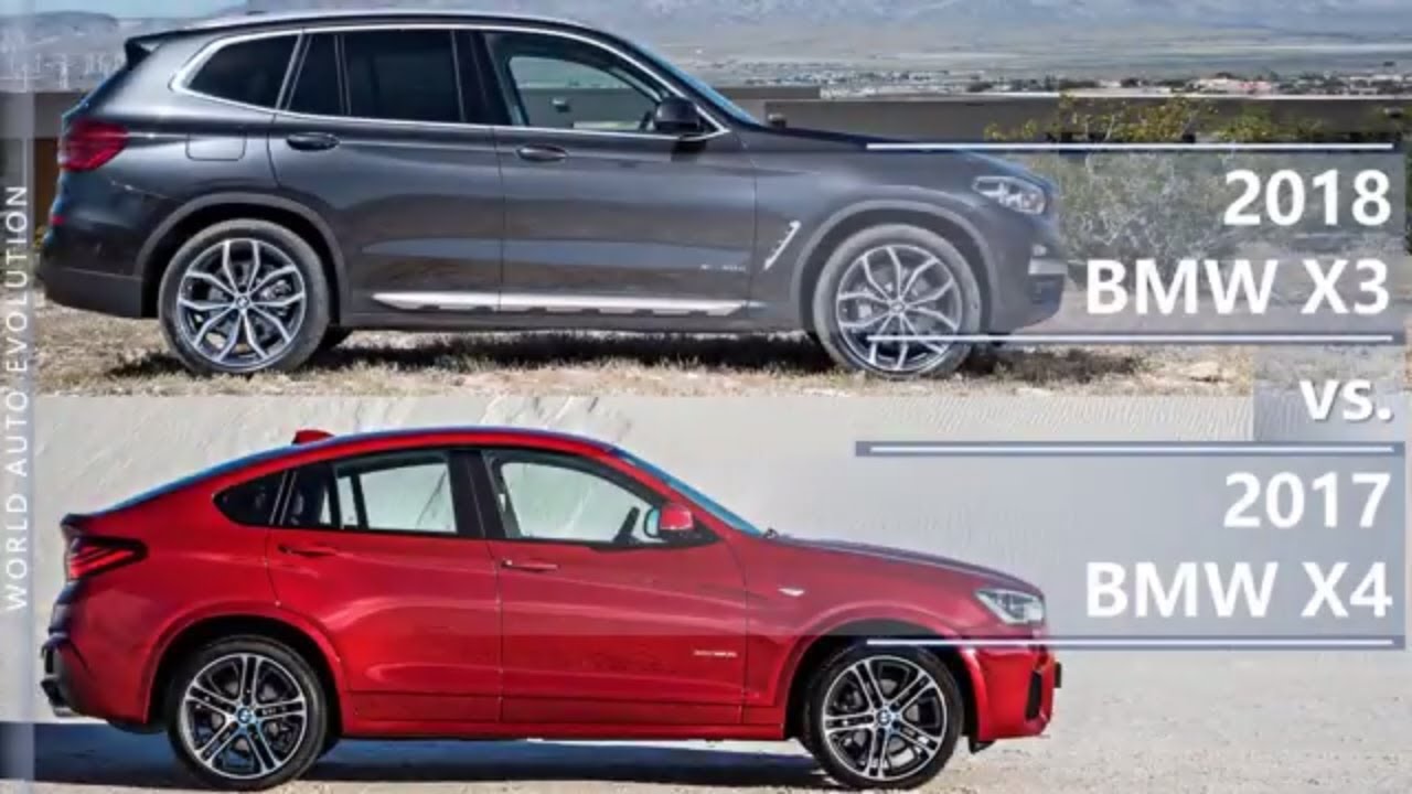 2018 BMW X3 Vs 2017 BMW X4 technical Comparison YouTube