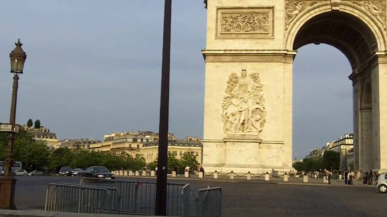 Arc de Triomphe and the view form its top - YouTube
