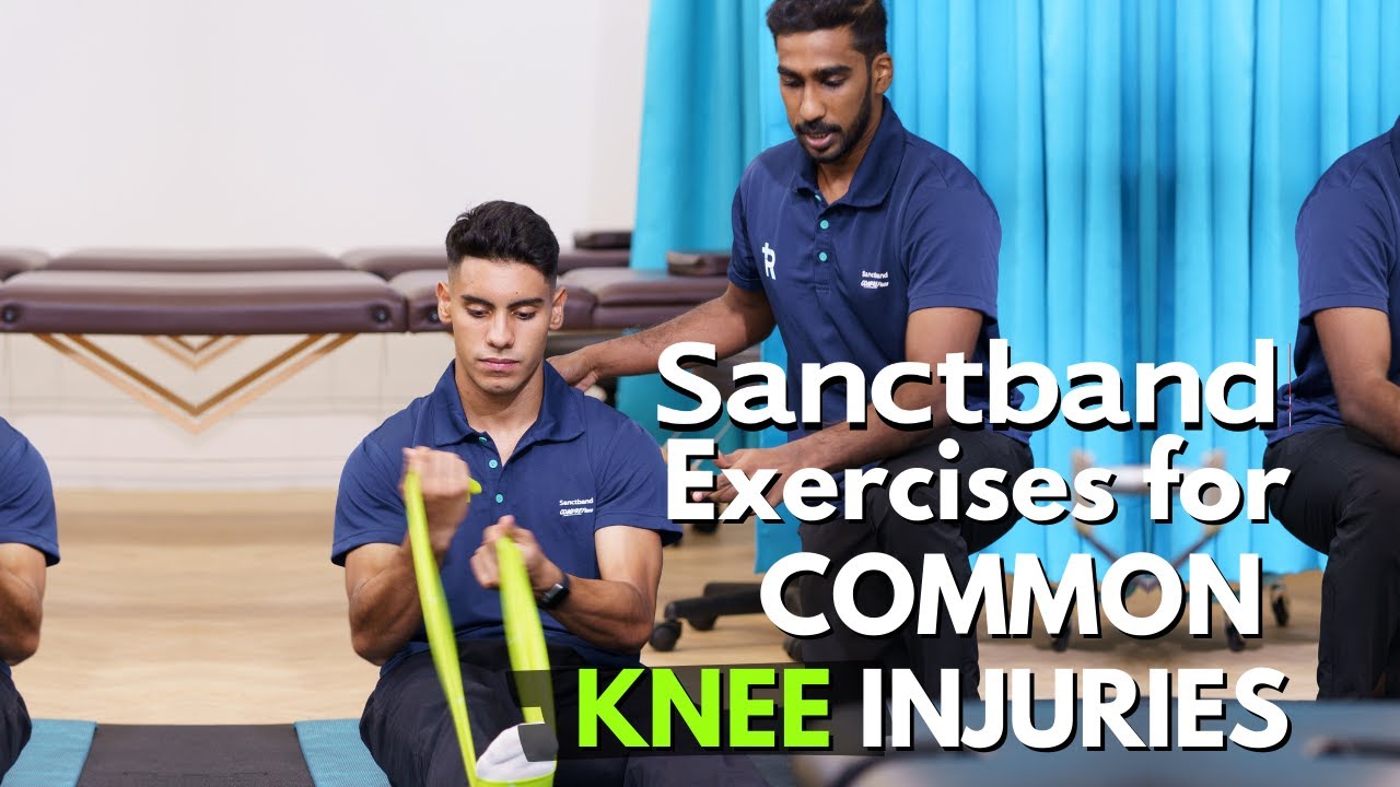 Exercises for Knee Injuries using Resistance Band - YouTube