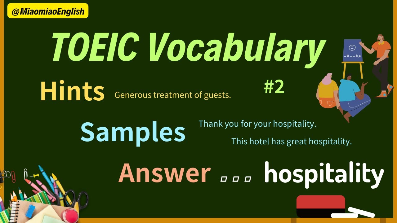 Everyday English Words #-2 TOEIC Basic Vocabulary, Improve your English Word Understanding ...