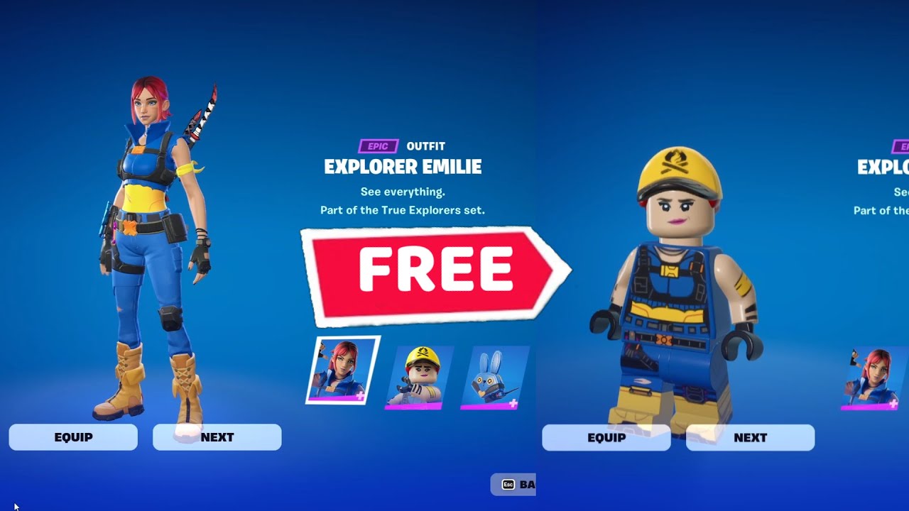How To Get FREE Explorer Emile LEGO Skin - YouTube