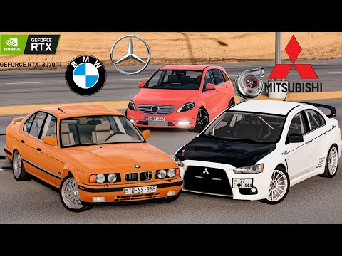 Pasatkalı Maşınların Yarışı Mers bmw Amg Lancer Turbo | MaşınOyunları| BeamNG.Driver #malikbedelov