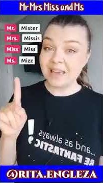 Perbedaan Mr.- Mrs. -Miss - Ms. dalam Bahasa Inggris | English Usage - YouTube