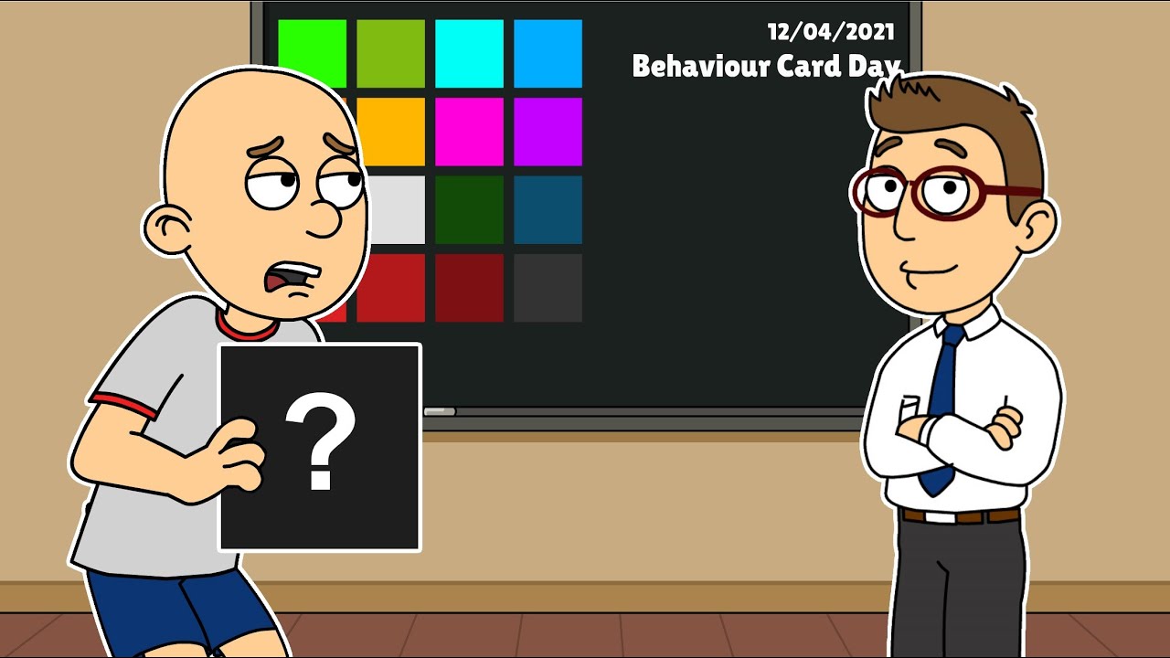 Classic Caillou's Behaviour Card Day/Grounded - YouTube