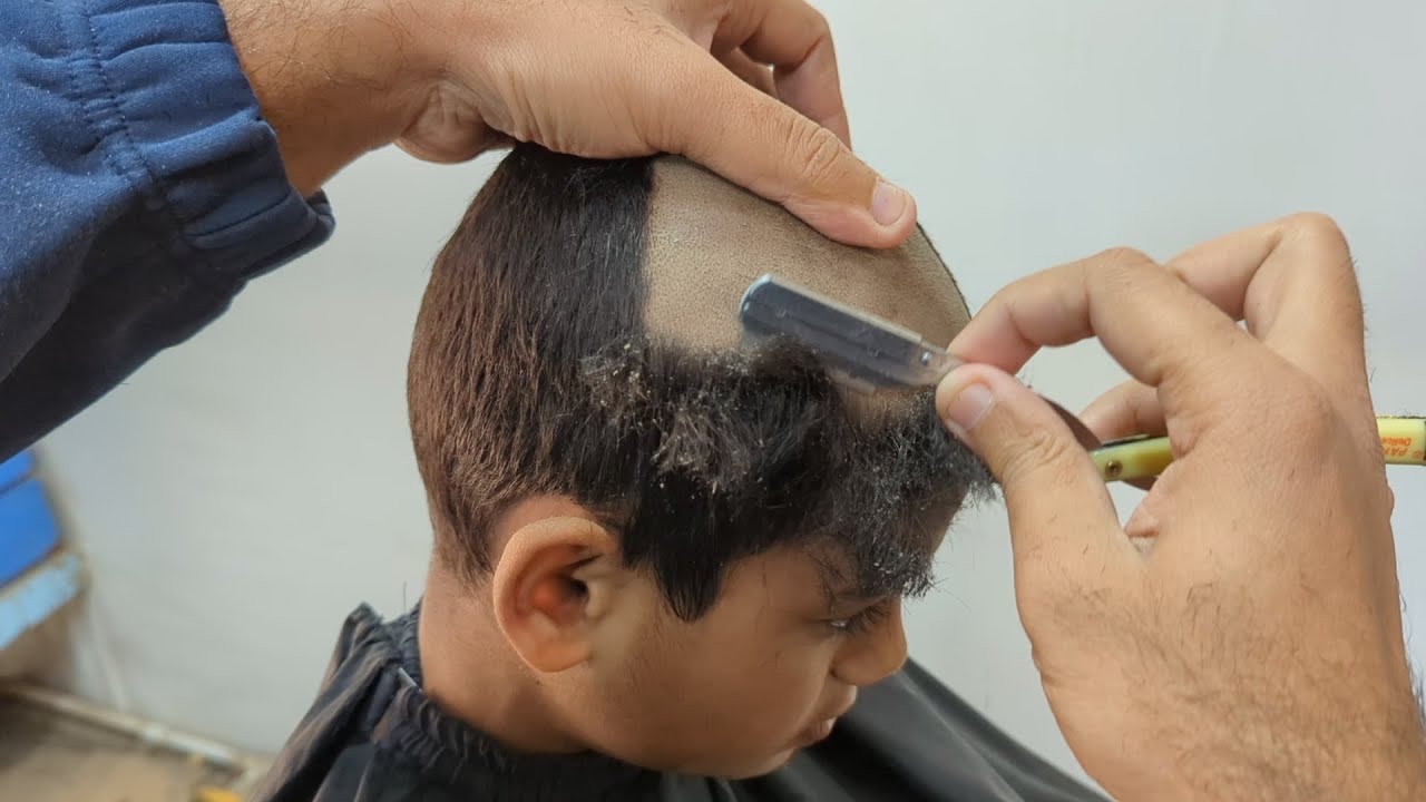 Dandruff remove head shave straight razor transformation tutorial zaibi ...