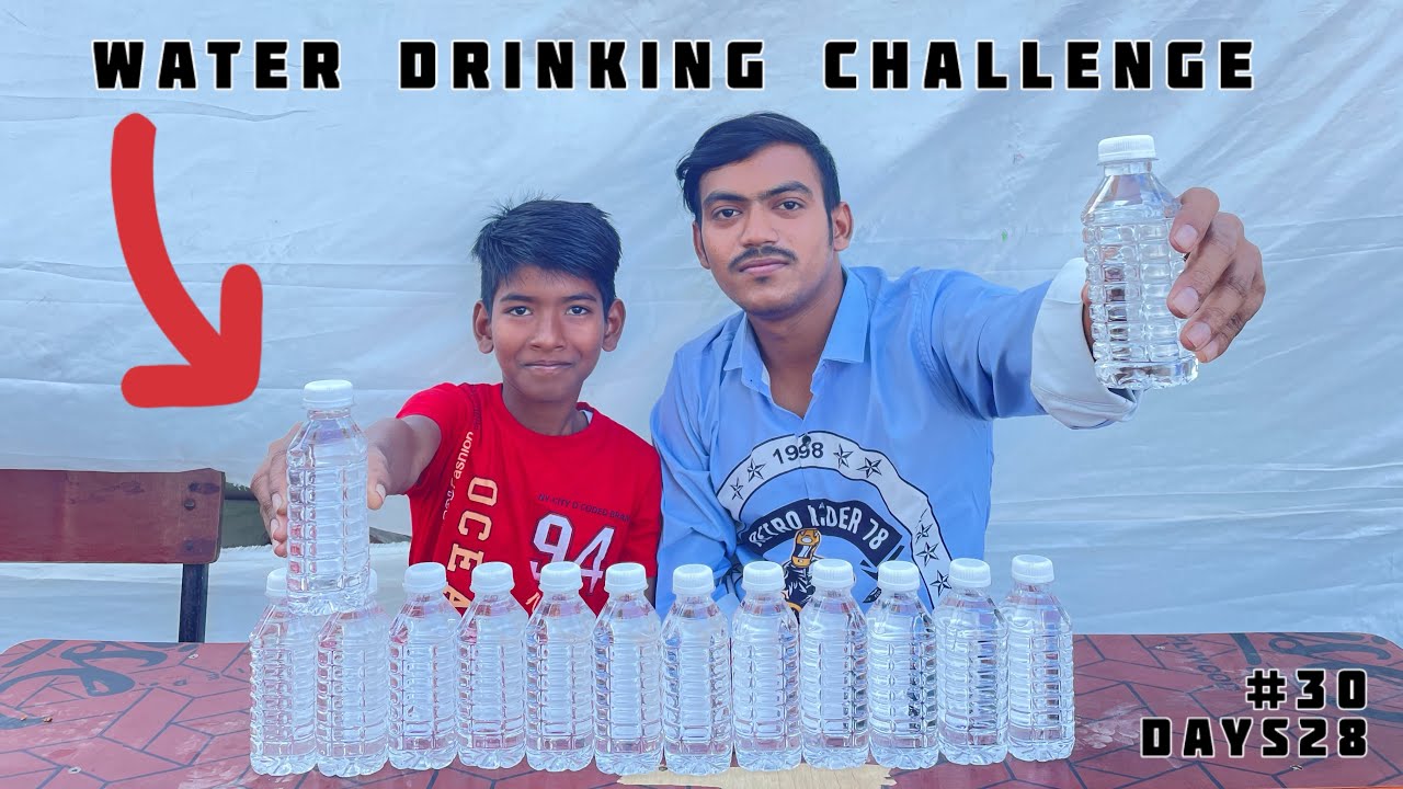 Water Drinking Challenge ( Days 28 ) 30 days 30 videos challenge - YouTube