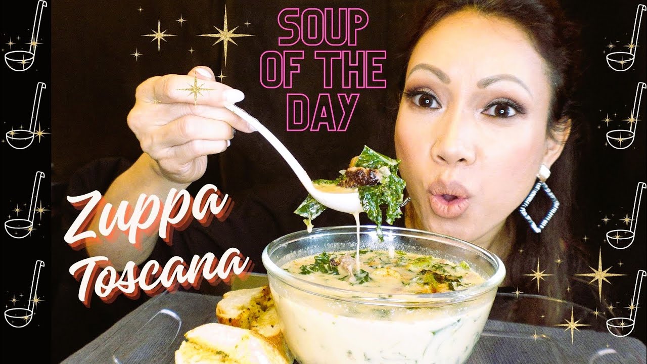 MUKBANG. Savoring Dee's EATS ZUPPA TOSCANA SOUP: A Flavorful Journey - YouTube