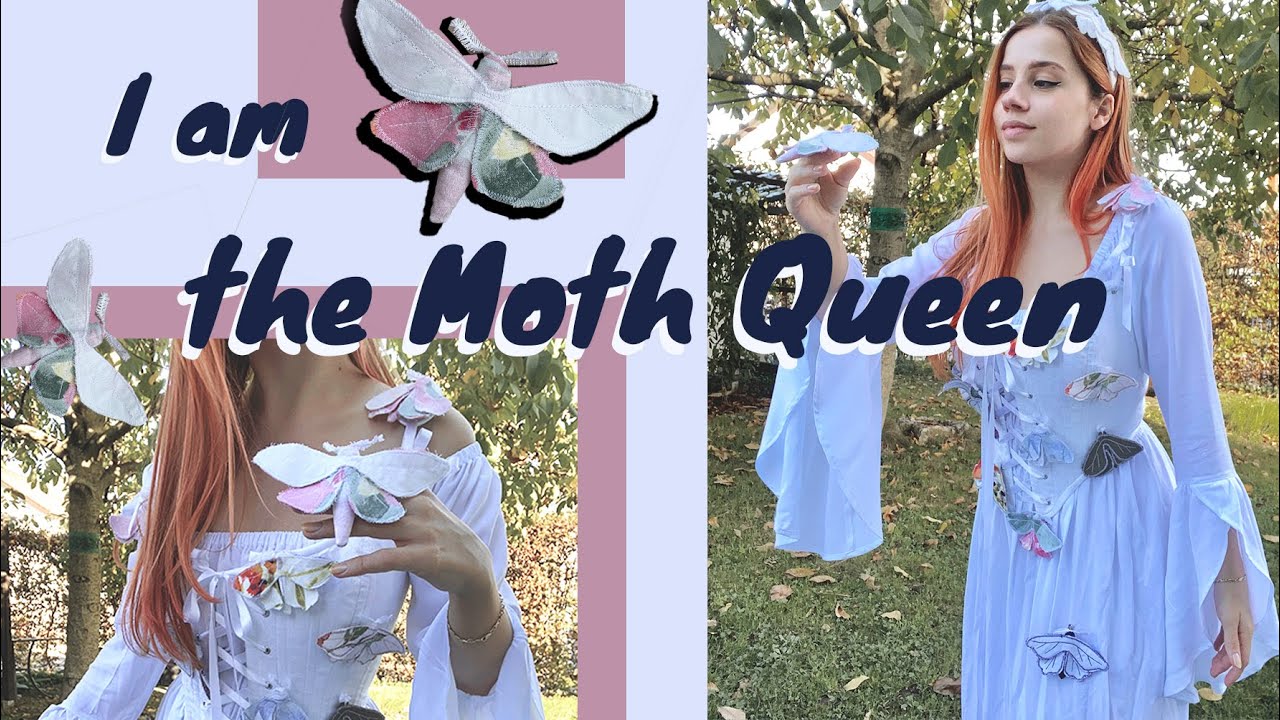 Moth Queen Costume | small fabric moths tutorial | Fionasdf - YouTube