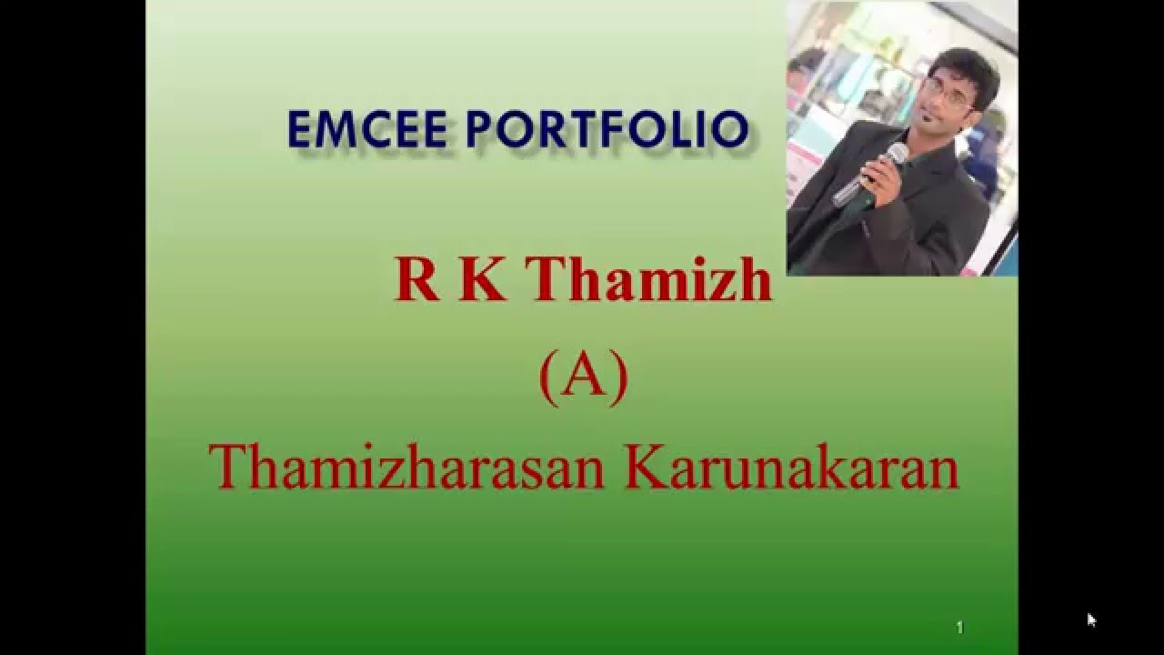 A guide to create profile for amateur emcees Chennai Male Emcee ...