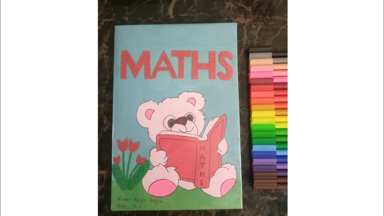 Maths notebook decoration ideas 😻 Notebook decoration ideas 💓 - YouTube