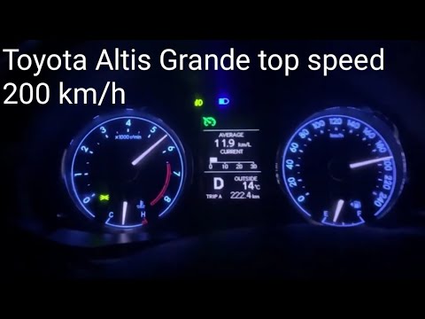 Toyota Altis Grande 1.8 Top Speed 0 200 km/h - YouTube