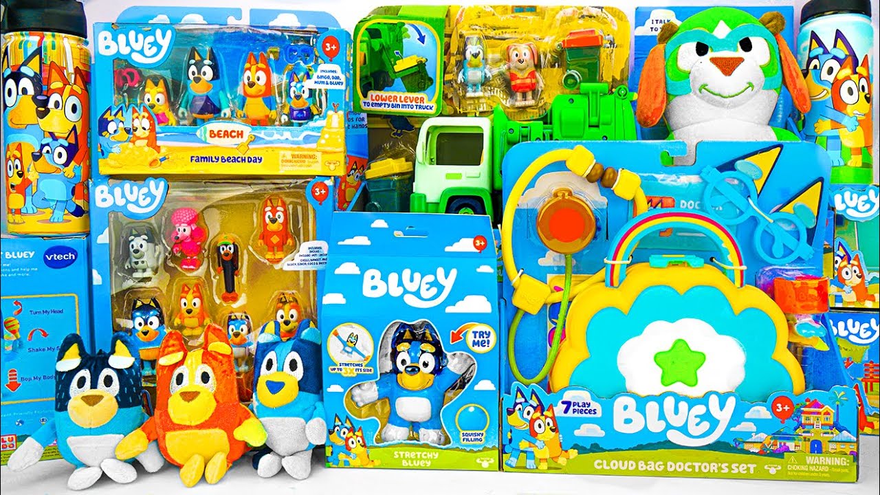 Bluey Toy Collection Unboxing Review🎈Bluey Cloud Bag Doctor's Set🩺Bluey ...