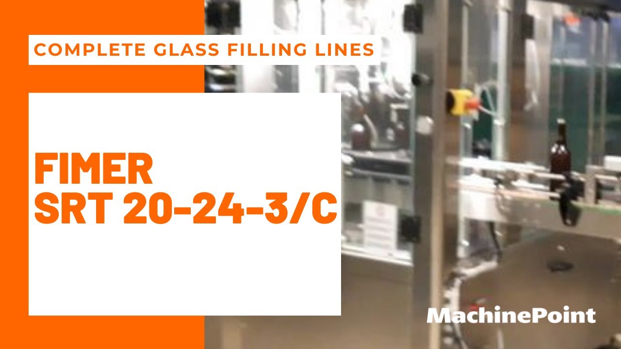 FIMER SRT 20-24-3/C Complete glass filling lines | FIMER Machines - YouTube