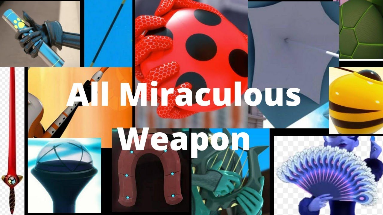 All Miraculous Weapons Season 1 to 4 in 40 sec🐞🐞 - YouTube