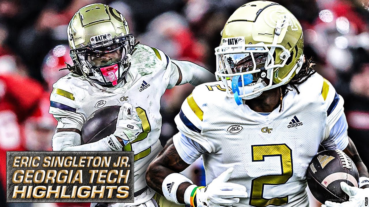 Eric Singleton Jr. college football HIGHLIGHTS at Georgia Tech 🎥 | ESPN ...
