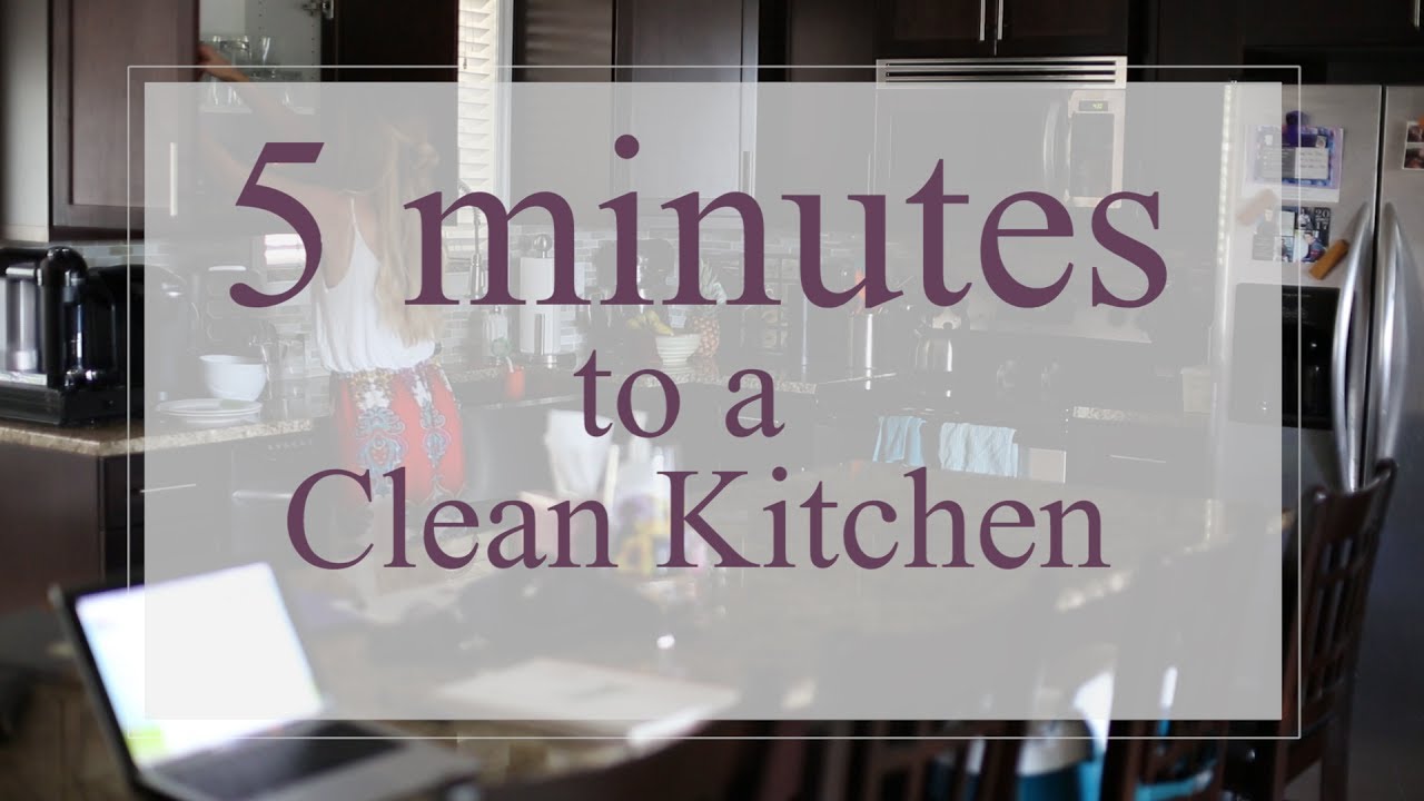 5-minutes Kitchen Clean - YouTube