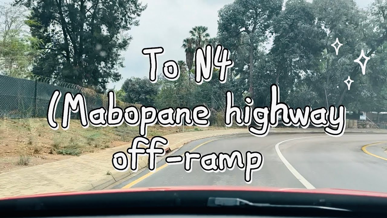 POV drive from Linton’s corner to N4 off-ramp to Mabopane highway - cloudy and rainy weather ...