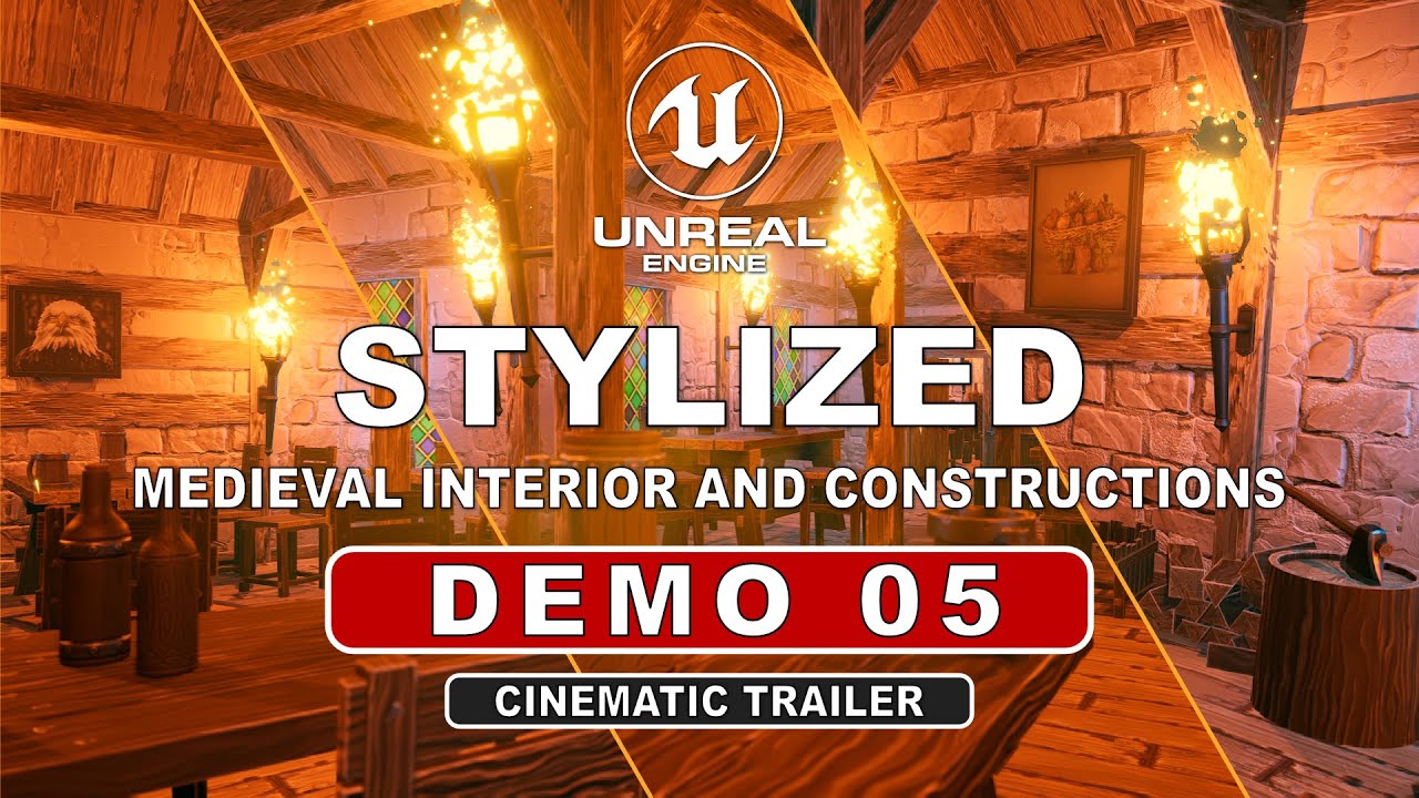 STYLIZED - Medieval Interior And Constructions | Demo 05 | Unreal ...