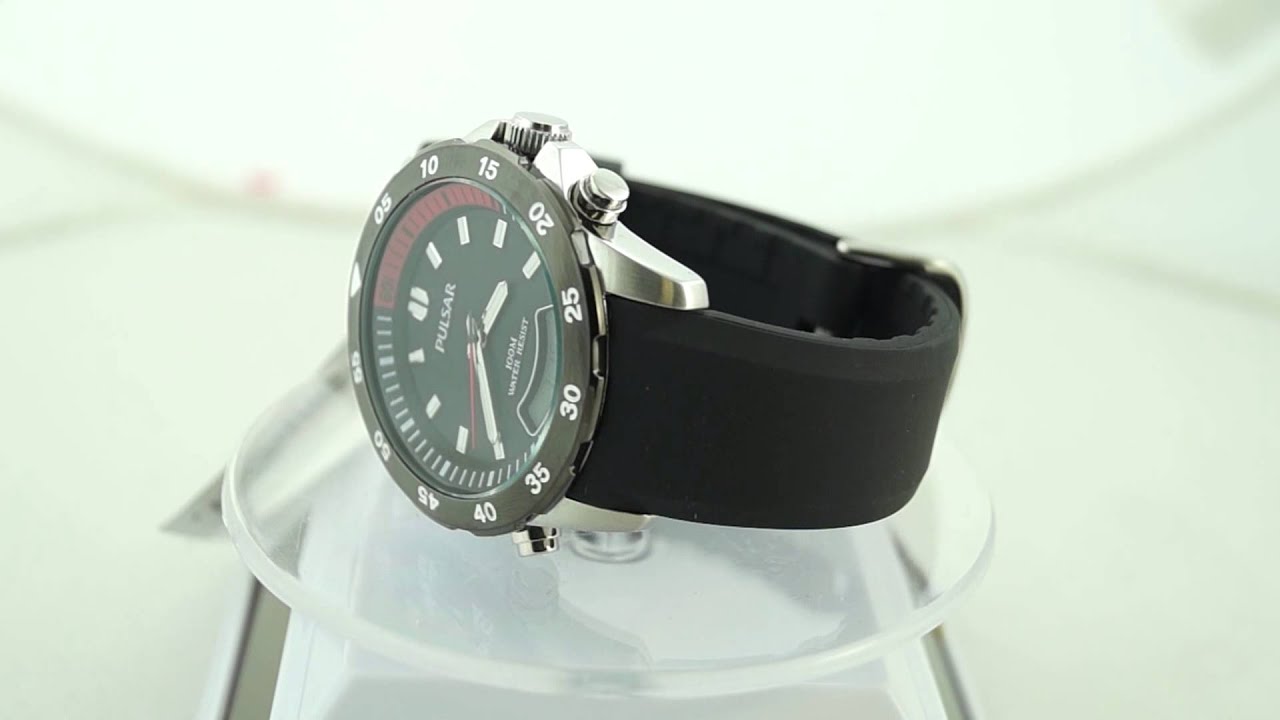 PVR063 Pulsar Watch Dual Time - YouTube