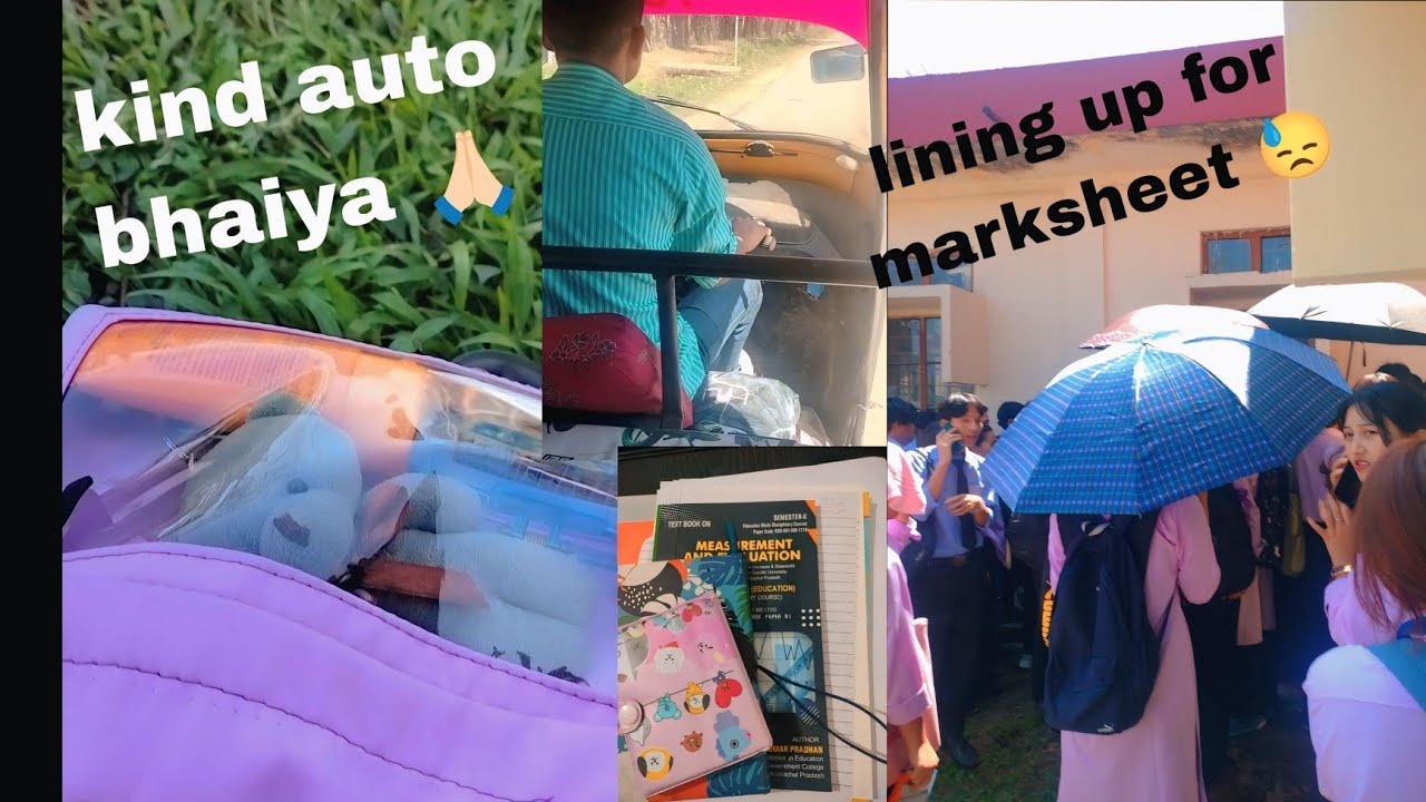 Finally,1st semester marksheet got it🤧.And I got auto free till my ...