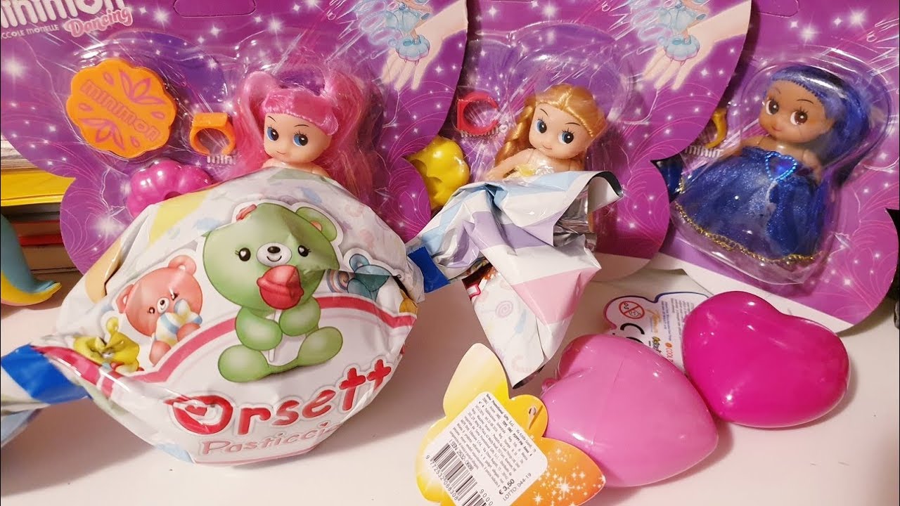 BLIND BAGS EDICOLA Unicorn Dolls, Squishy Orsetti Pasticcioni e Minimon ...