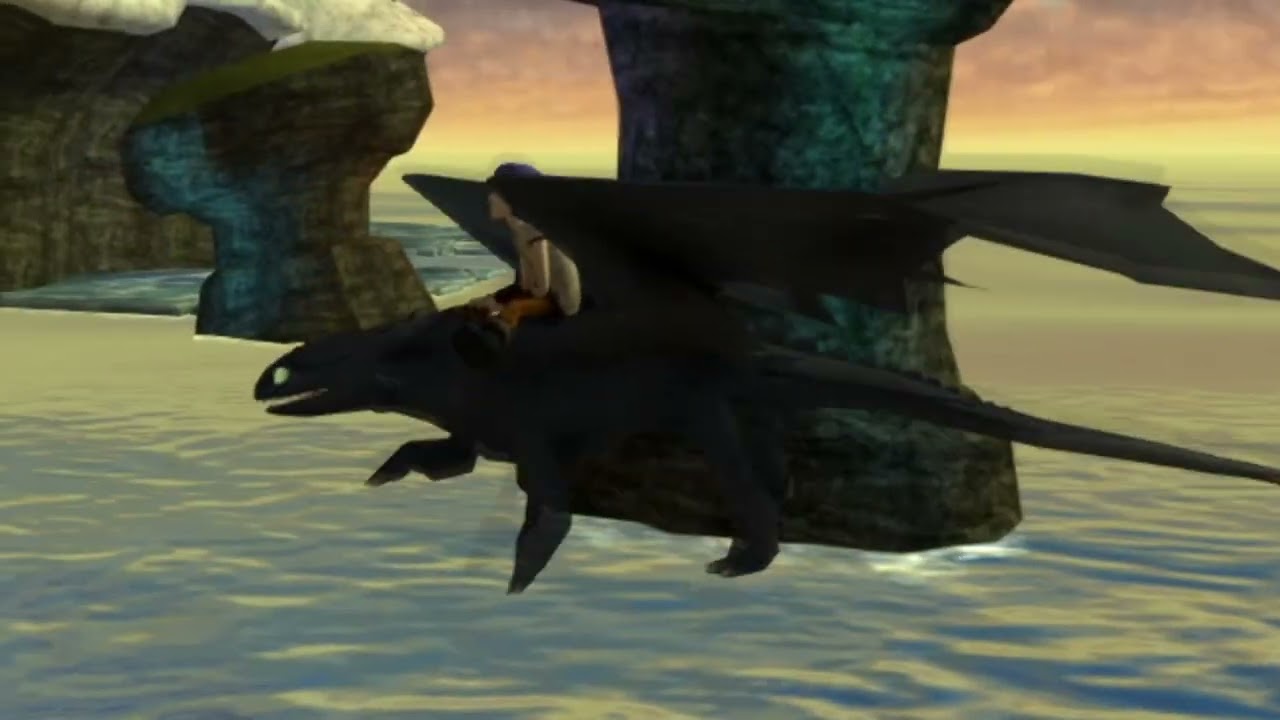 Toothless running in the air (+ running animation from the side view ...