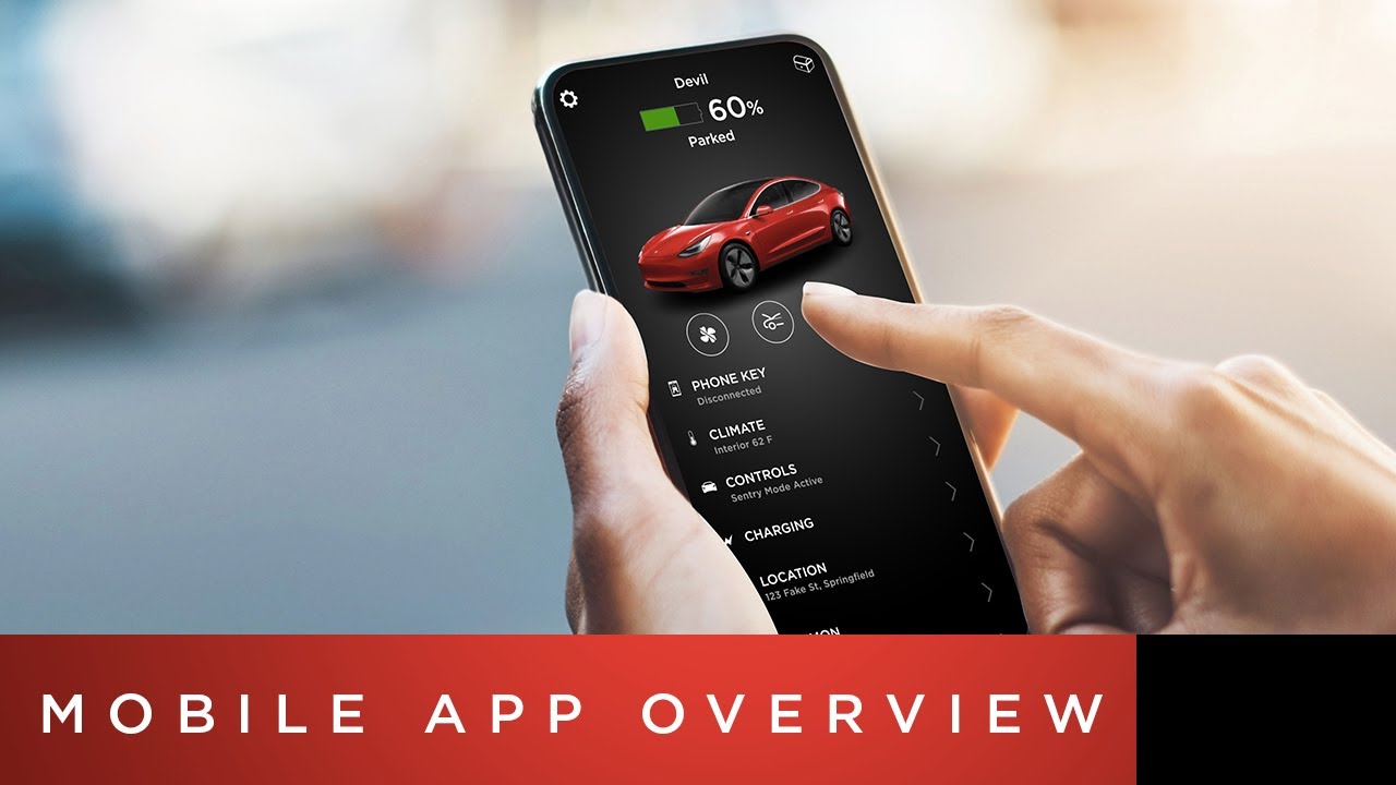 Tesla Model 3 Tutorial | Tesla Mobile App Overview - YouTube