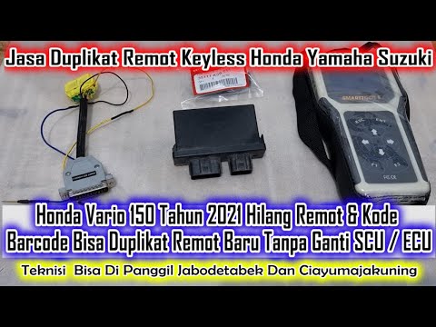 Honda Vario 150 Tahun 2021 Remot Dan Kode Barcode Hilang Semua Asal ...