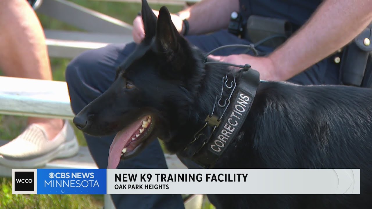 New K-9 training ground dedicated in Oak Park Heights - YouTube