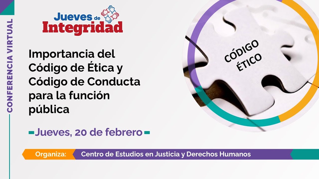 #JuevesDeIntegridadPública | Importancia del Código de Ética y Código ...
