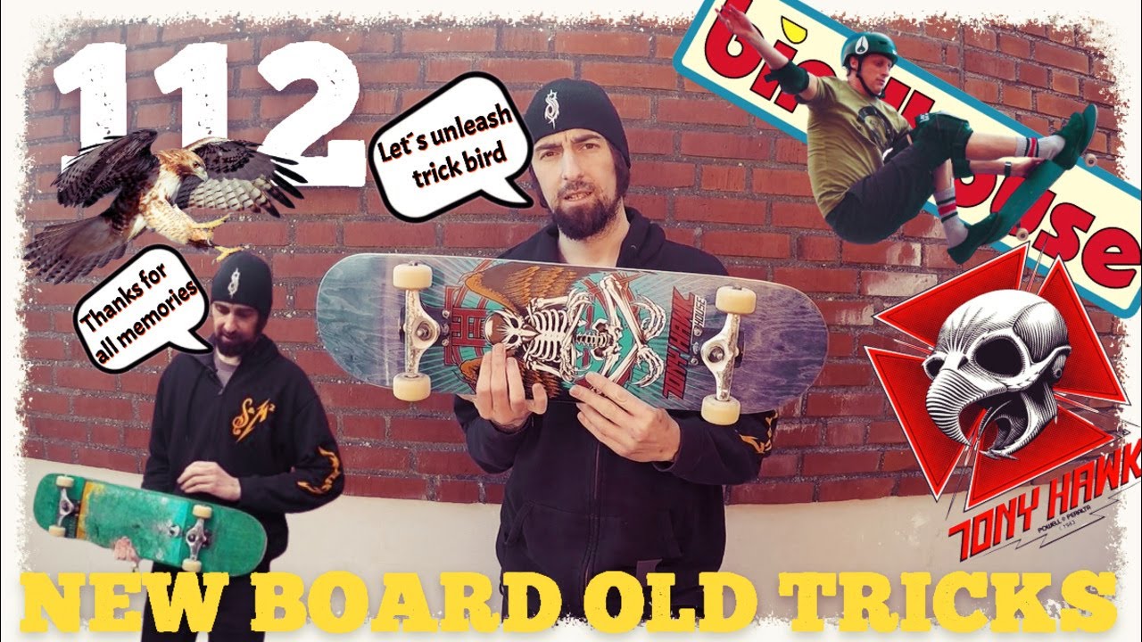 Review my new Tony Hawk Birdhouse Skateboard and testing first ...