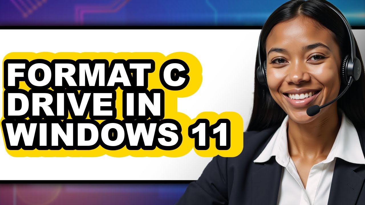 How to Format C Drive in Windows 11 (Easy Method) - YouTube