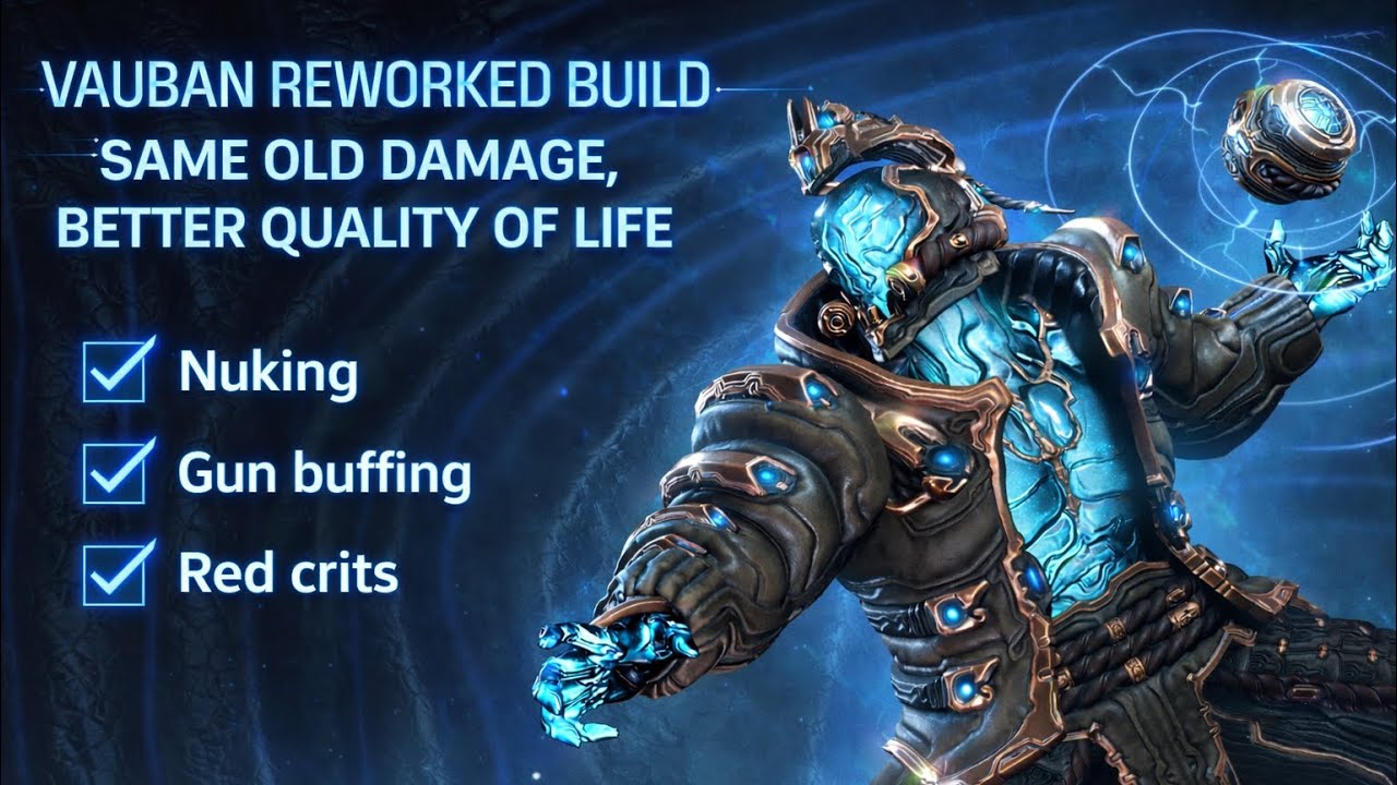 Warframe - Vauban reworked | SP Cascade Build | Weapon Ability nuking ...