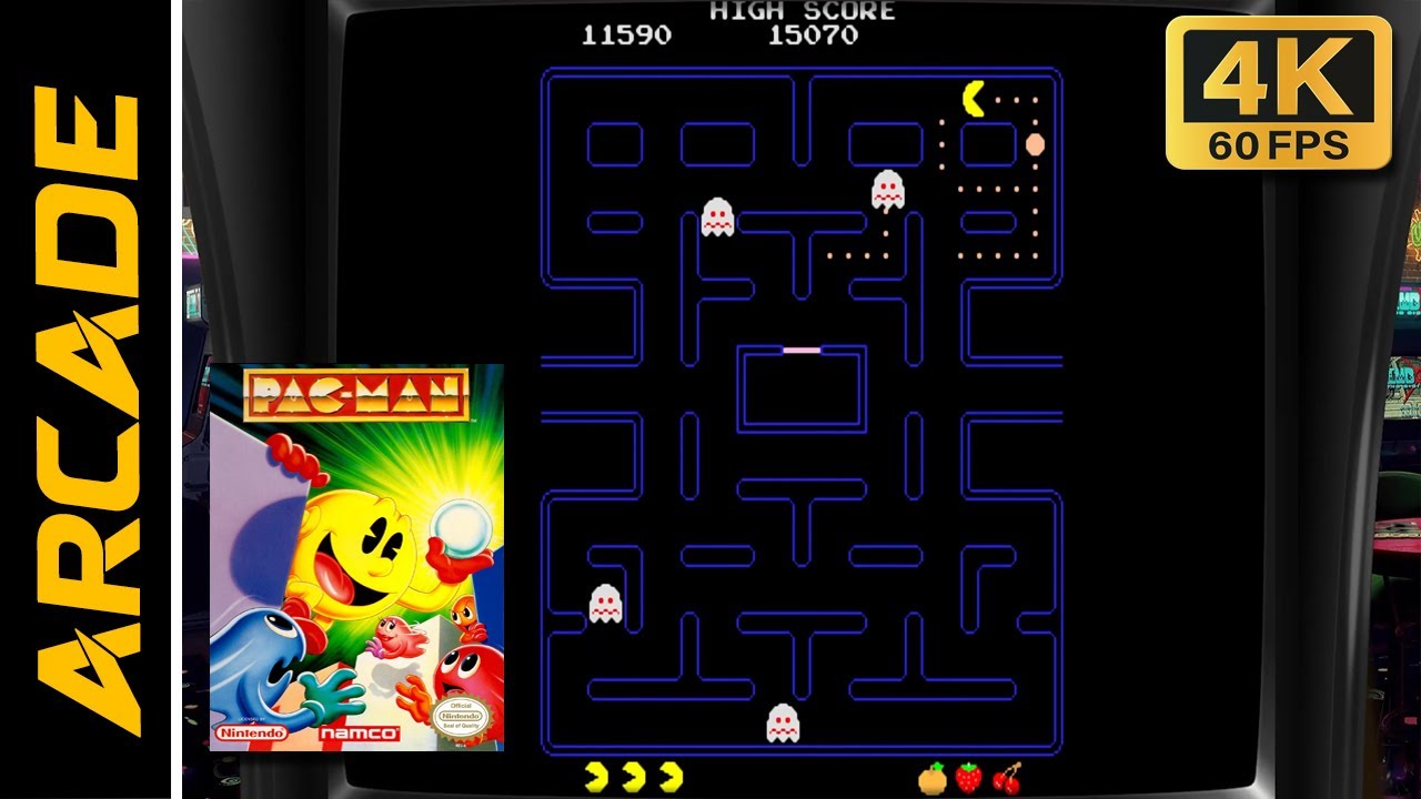 PAC-MAN In 4K 60FPS! - Arcade COIN-OP [1980] - YouTube