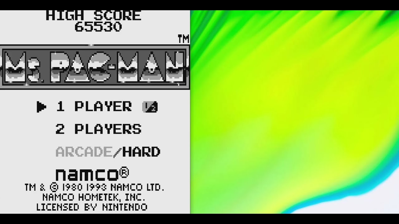 Ms. Pac-Man (HARD mode) Game Boy "emulated" - YouTube