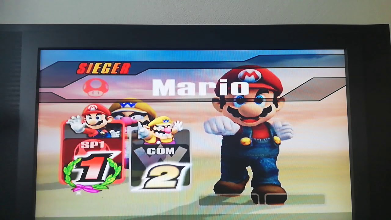 Super smash bros brawl mario vs wario - YouTube