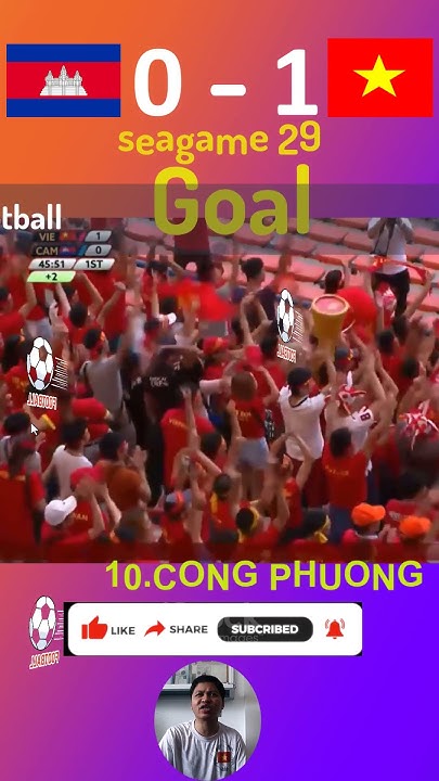 u22 vietnam vs u22 campuchia | seagame 29 | Good Goal - YouTube